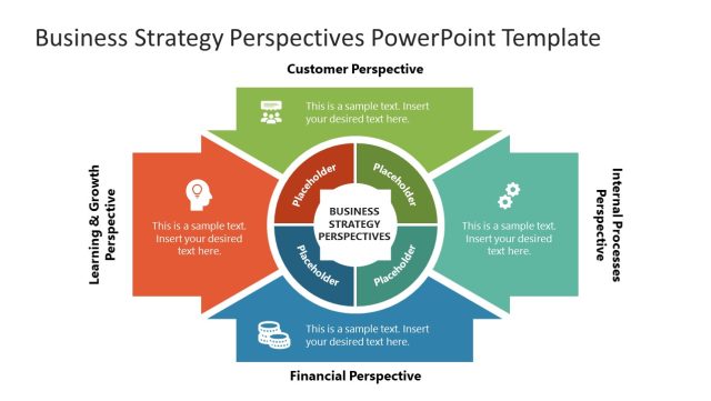 4 Business Strategy Perspectives Template - Cover Slide - SlideModel
