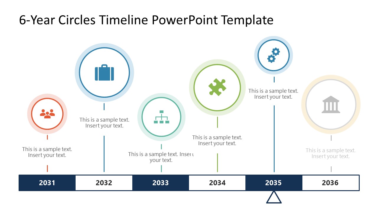 6-Year Circles PowerPoint Template