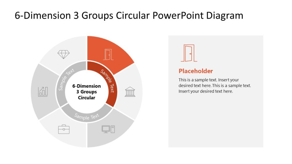 Dimension 1 Slide - 6-Dimension 3 Groups Diagram - SlideModel