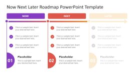 Next Spotlight Slide - Now Next Later PPT Layout - SlideModel