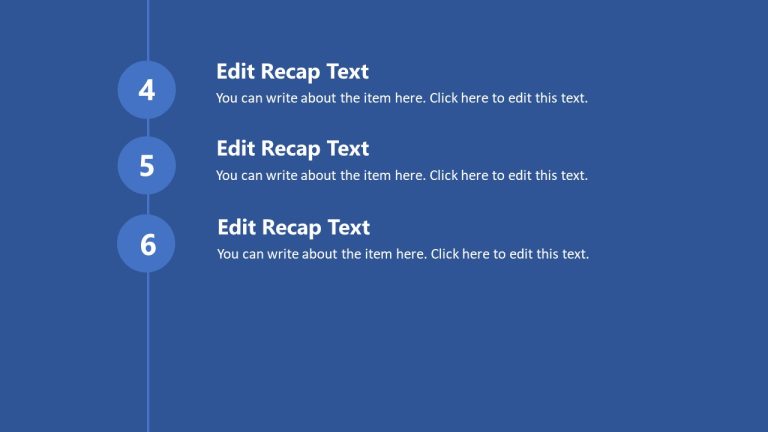 Editable Quick Recap Slide Template - SlideModel