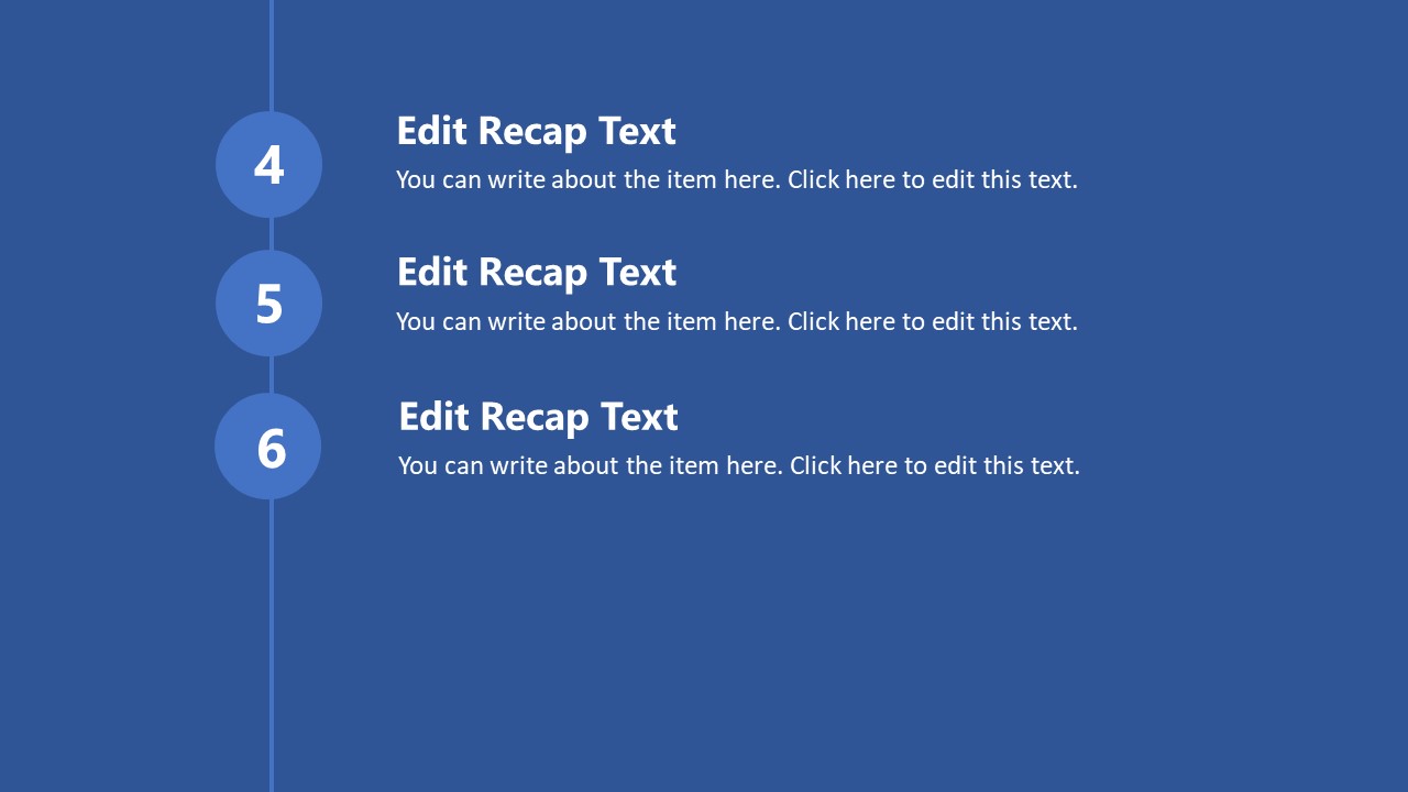 Editable Quick Recap Slide Template - SlideModel