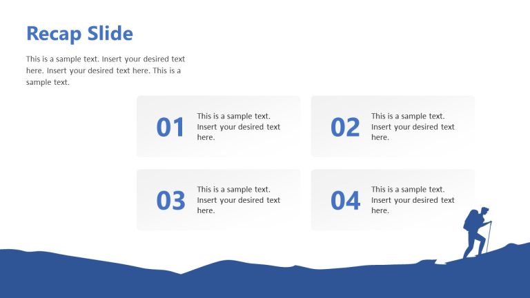 4-Item Recap Slide Presentation Template - SlideModel
