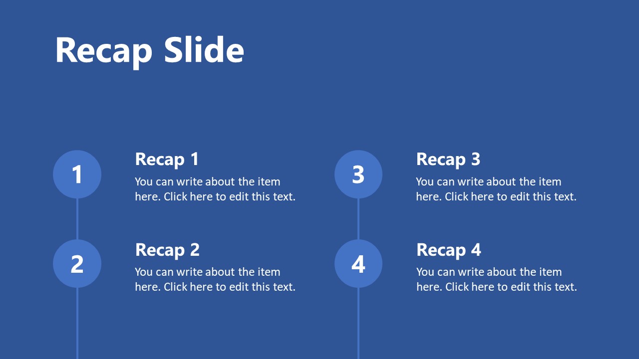 Multiple Recap Slide PowerPoint Template