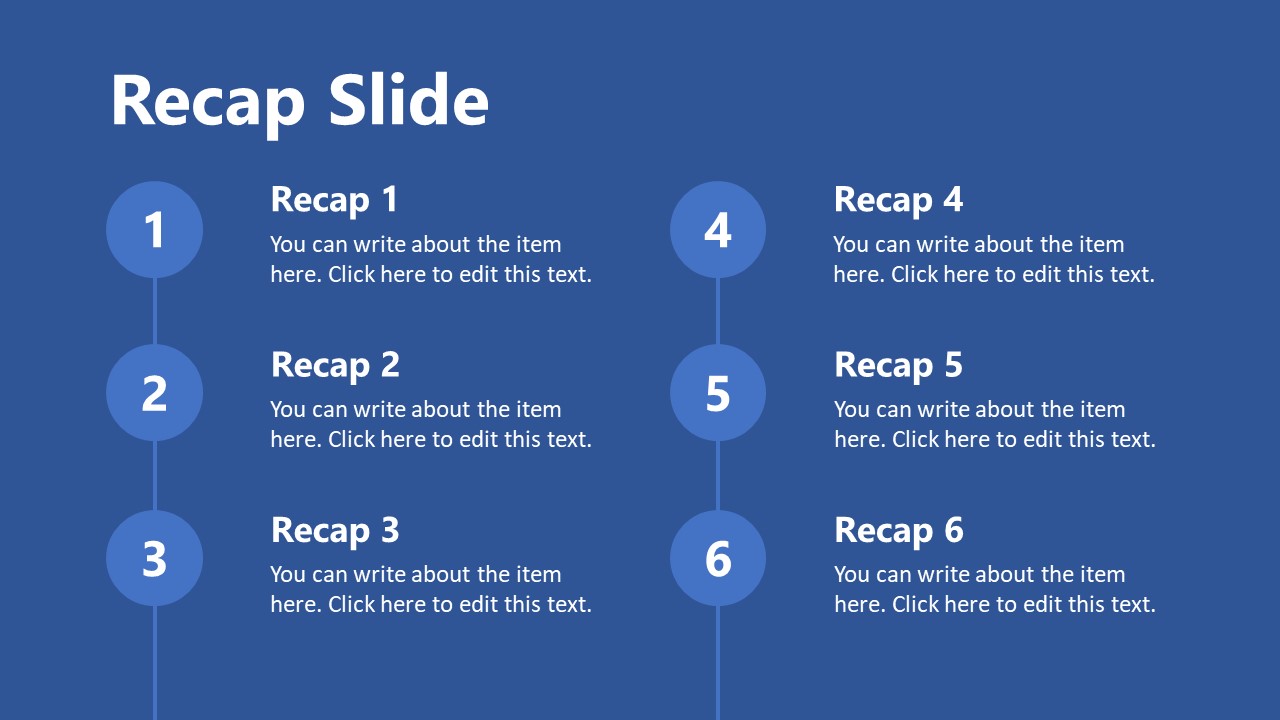 Customizable Multiple Recap Slide Template - SlideModel