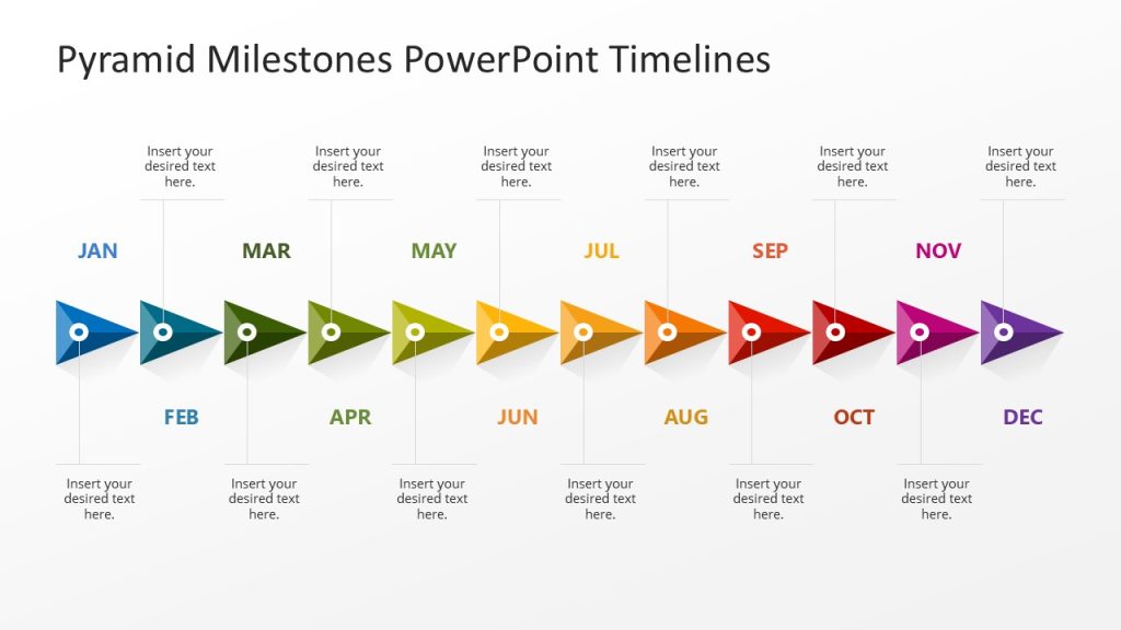 Pyramid Milestones Timelines Presentation Slide - SlideModel