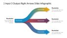 1 Input 3 Output Right Arrows Presentation Diagram - SlideModel