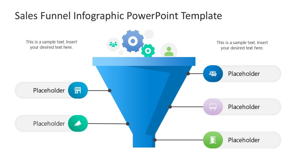 Sales Funnel Infographic PPT Template with White Background - SlideModel