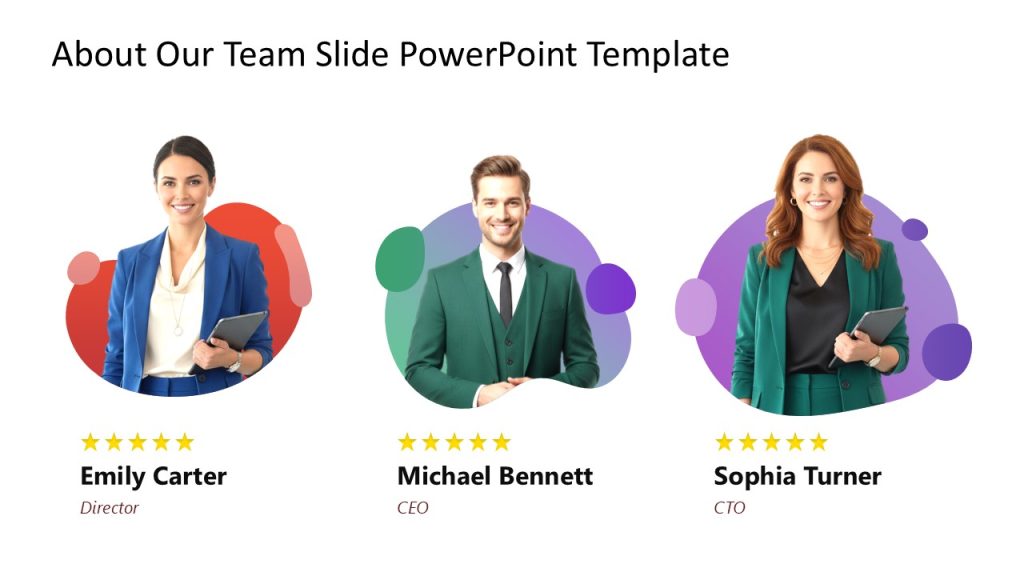 About Our Team Slide PPT Template - SlideModel