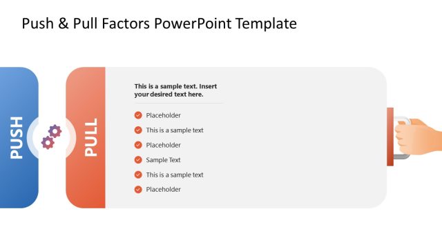 Creative Push & Pull Factors Infographic Template - SlideModel