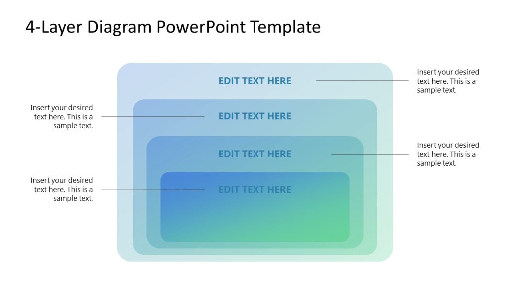 Customizable 4-Level Diagram Slide Template - SlideModel