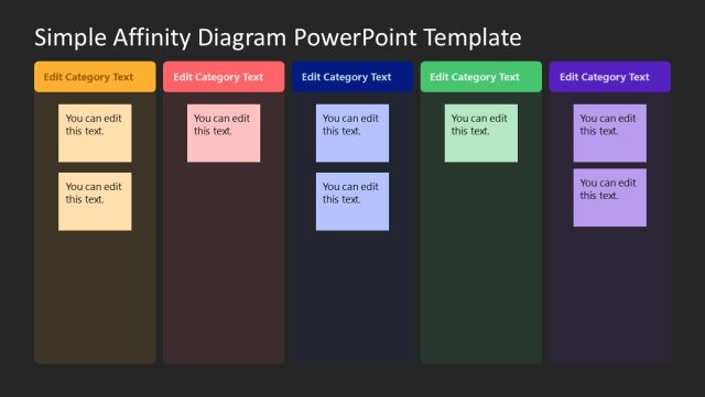 Simple Affinity Diagram Presentation Template - SlideModel