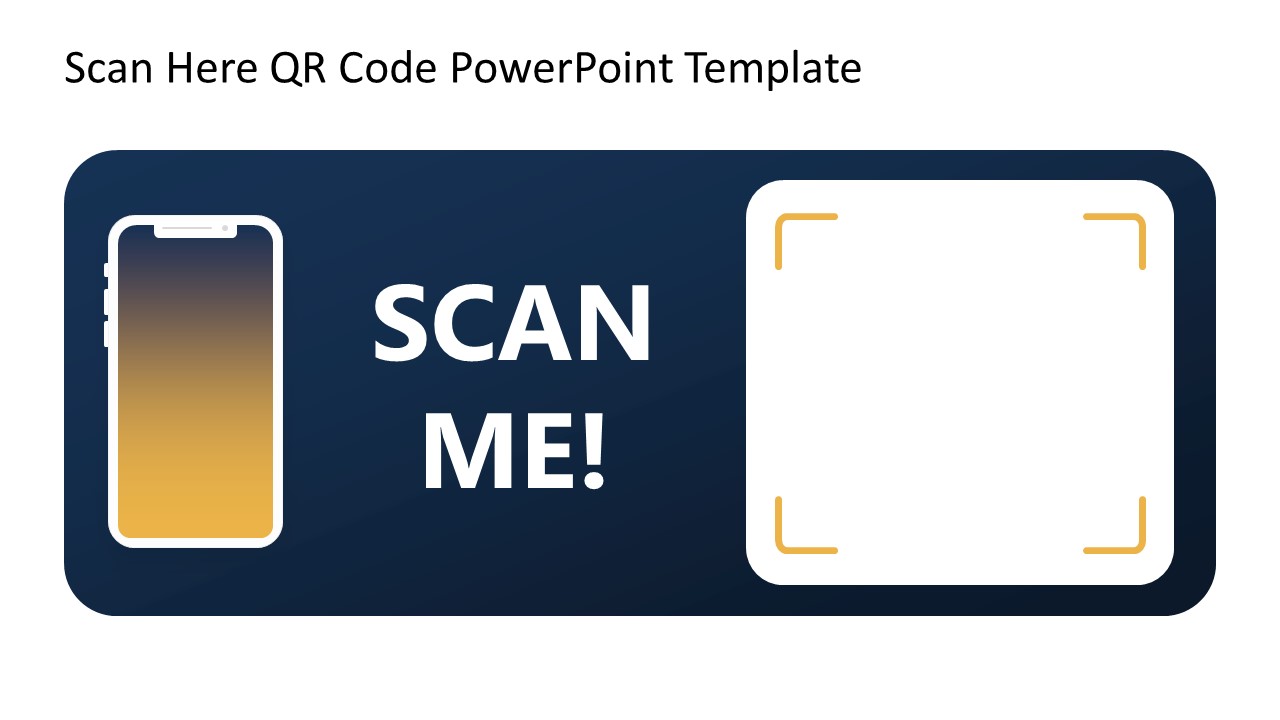 Scan Here QR Code PowerPoint Template