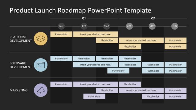 Slide with Dark Background - Product Launch PPT Template - SlideModel