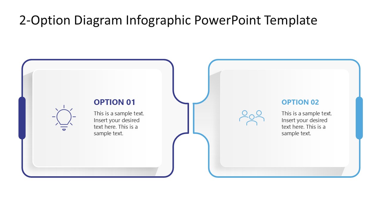 2-Option Diagram Infographic PowerPoint Template