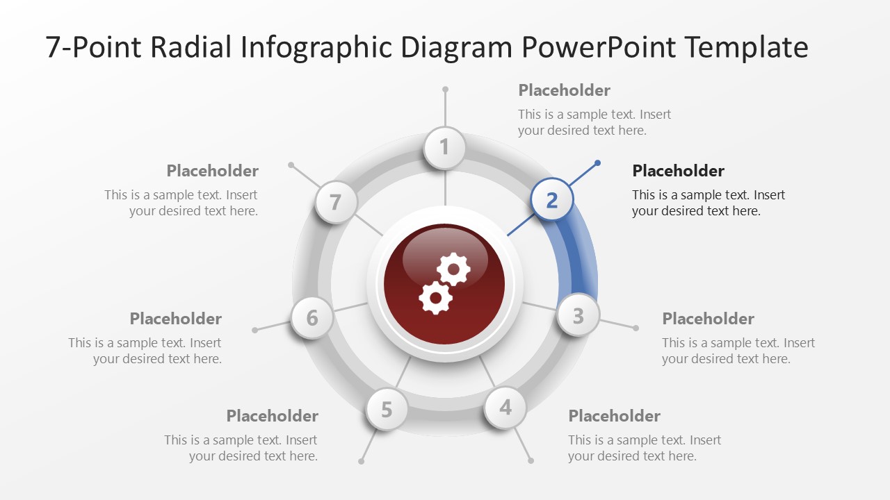 7-Point Radial Infographic PowerPoint Template