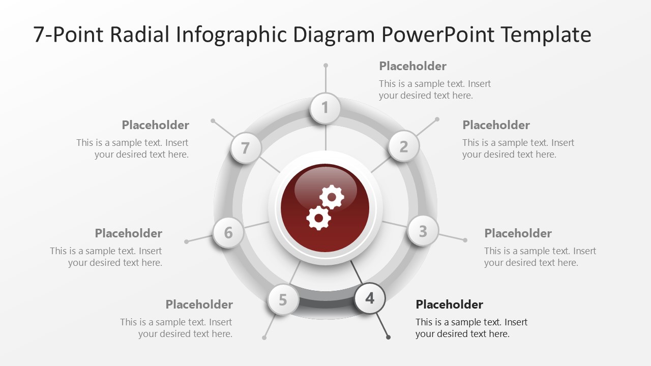 7-Point Radial Infographic PowerPoint Template