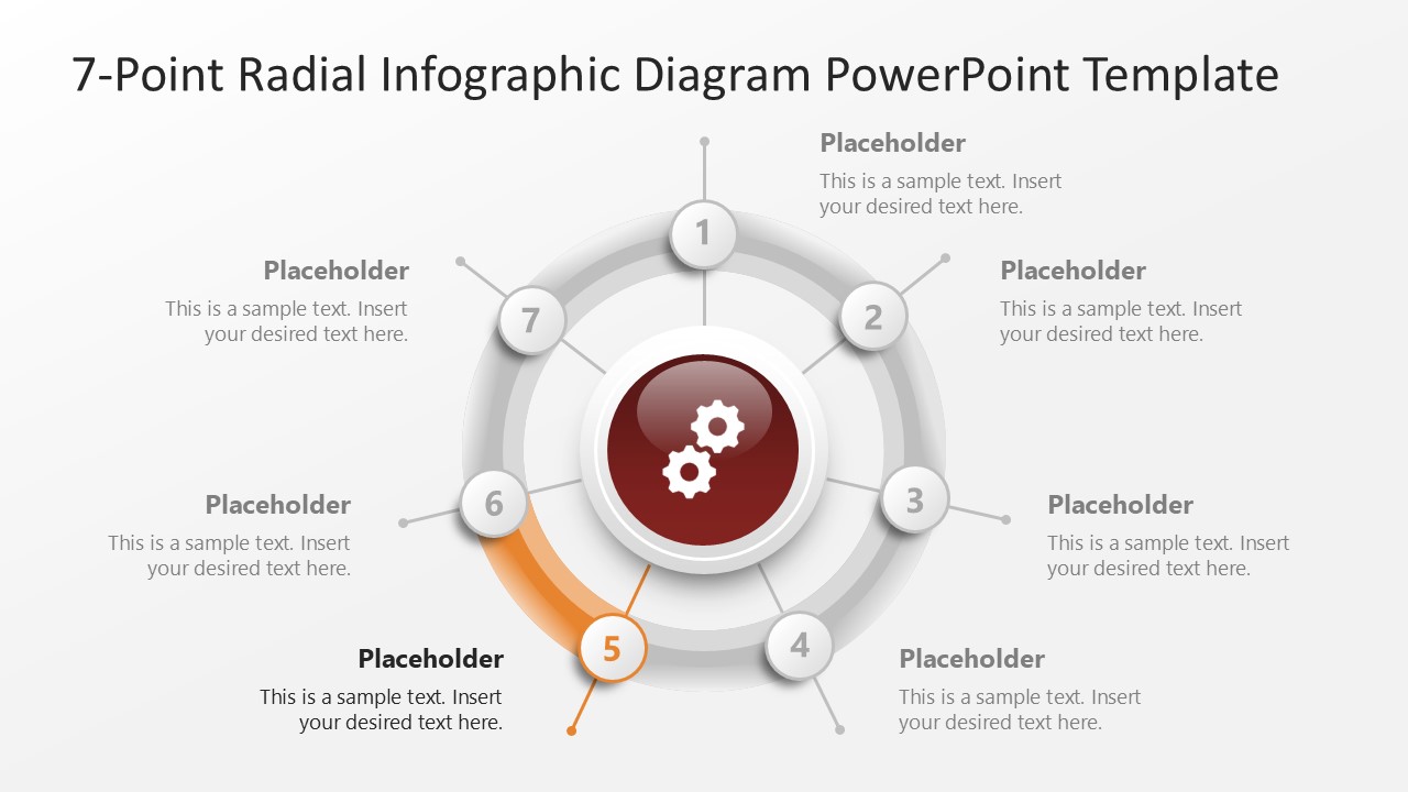 7-Point Radial Infographic PowerPoint Template