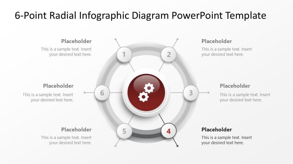Stage 4 Slide for 6-Point Radial Diagram Template - SlideModel