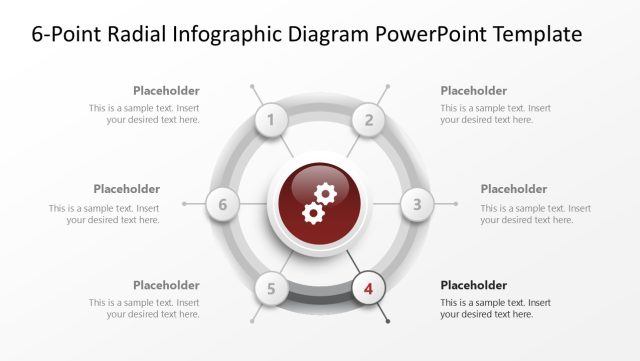 Stage 4 Slide for 6-Point Radial Diagram Template - SlideModel