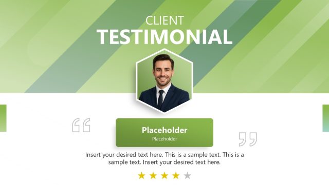 Customizable Slide for Client Testimonial Presentation - SlideModel