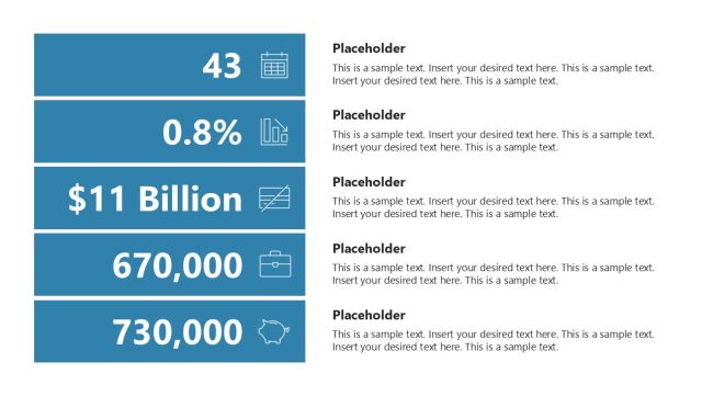 Editable Vertical By The Numbers PPT Template - SlideModel