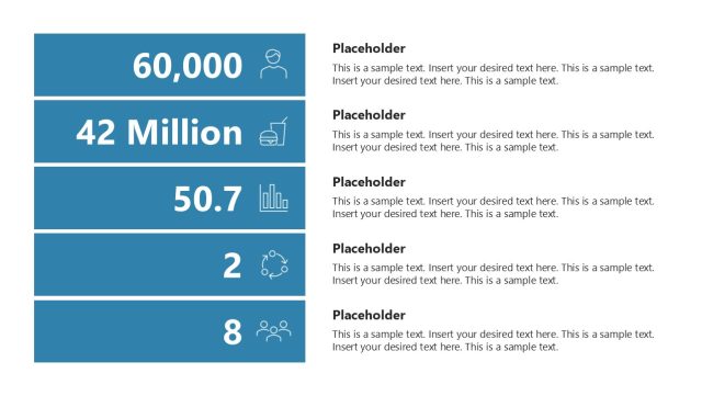 Vertical By The Numbers Template Layout - SlideModel