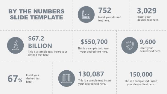 Engaging Simple By The Numbers PowerPoint Slide - SlideModel