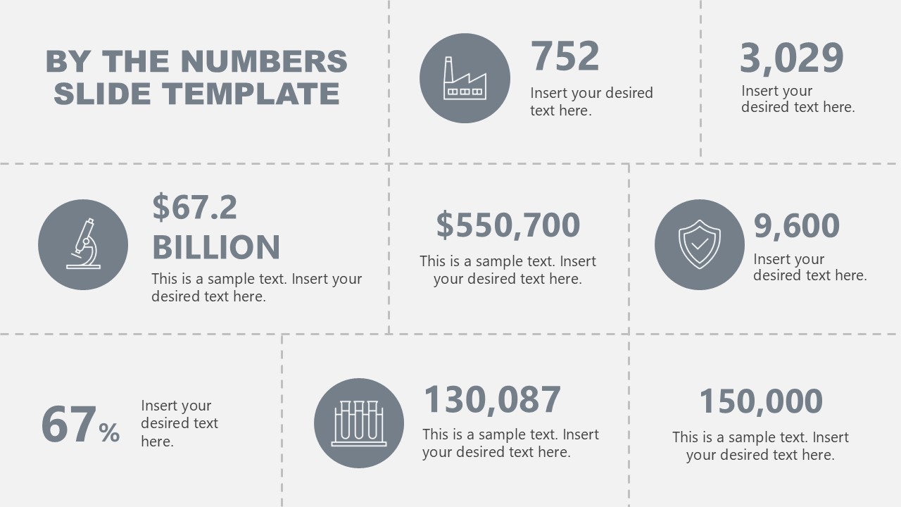 Simple By The Numbers PowerPoint Template