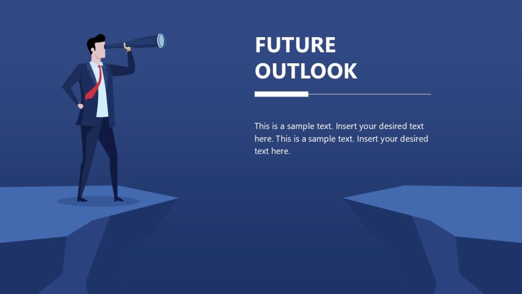 Future Outlook Infographic Template with Human Illustration - SlideModel