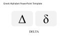 Slide for Letter Delta - Greek Alphabet PPT Template - SlideModel