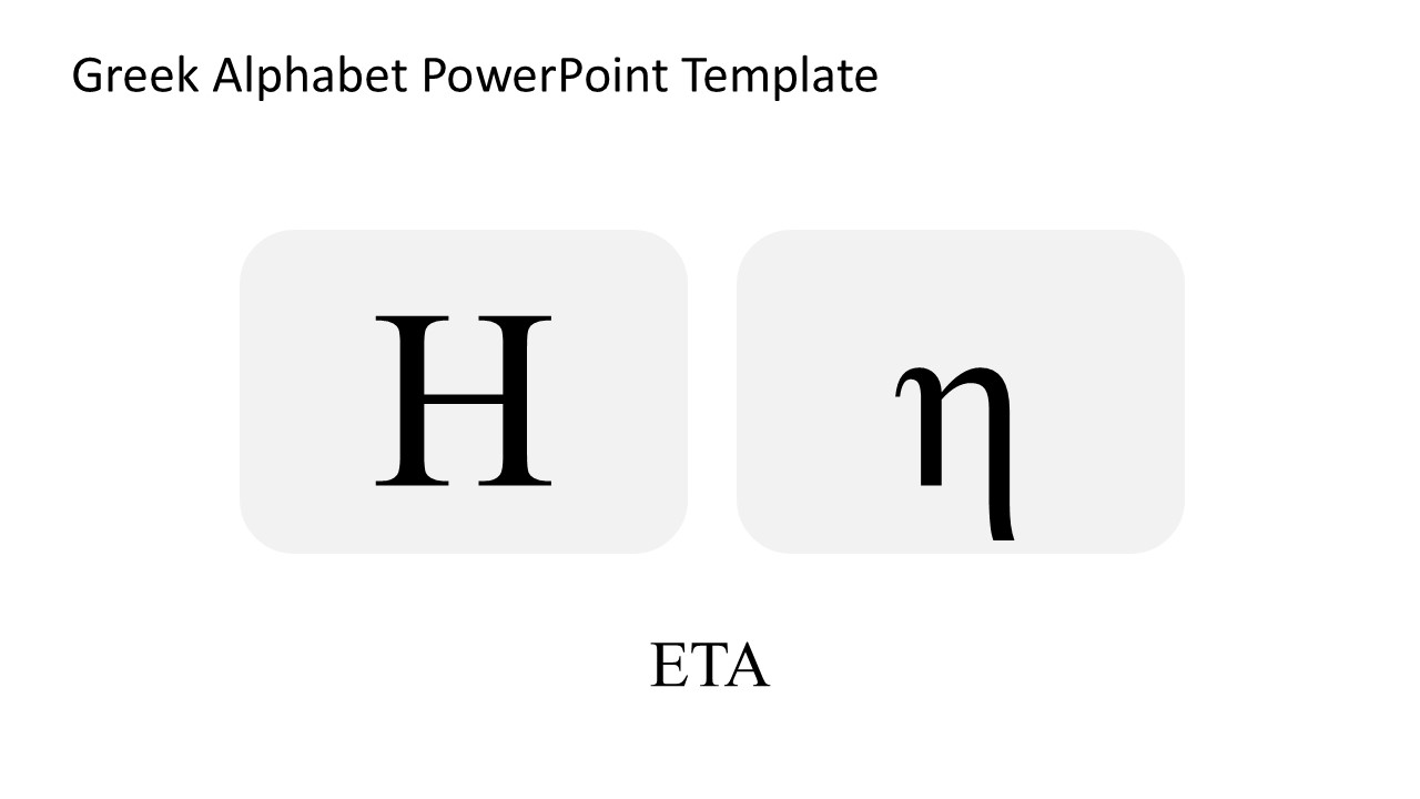 Greek Alphabet PowerPoint Template