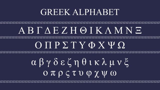 Editable Greek Alphabet PPT Template - SlideModel