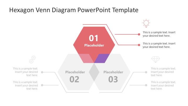 Editable Hexagon Venn Diagram PPT Template - SlideModel