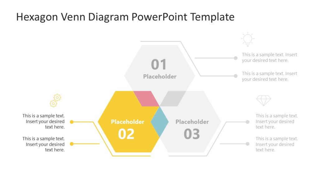 Customizable Hexagon Venn Diagram PPT Template - SlideModel