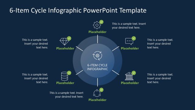 6-Item Cycle Infographic Slide Diagram - SlideModel