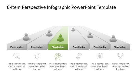 6-Item Perspective Infographic Layout Slide - SlideModel