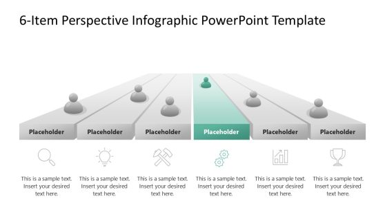 Creative 6-Item Perspective Infographic Slide Template - SlideModel
