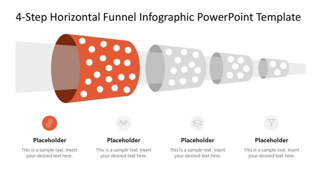 Focus Slide - 4-Step Horizontal Funnel Infographic Template - SlideModel