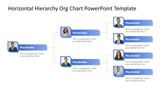 Editable Hierarchical Org Chart PPT Slide Template - SlideModel