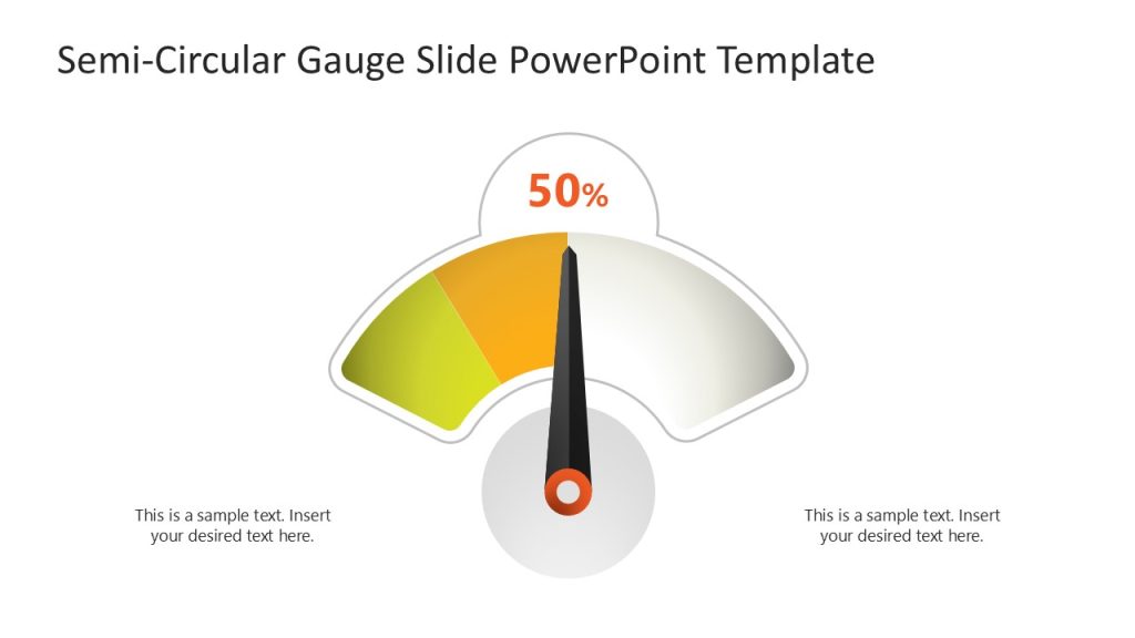 Semi-Circular Gauge Template Modern Layout - SlideModel