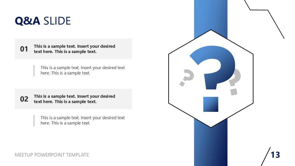 Q&A Slide - Meetup PPT Presentation Template - SlideModel
