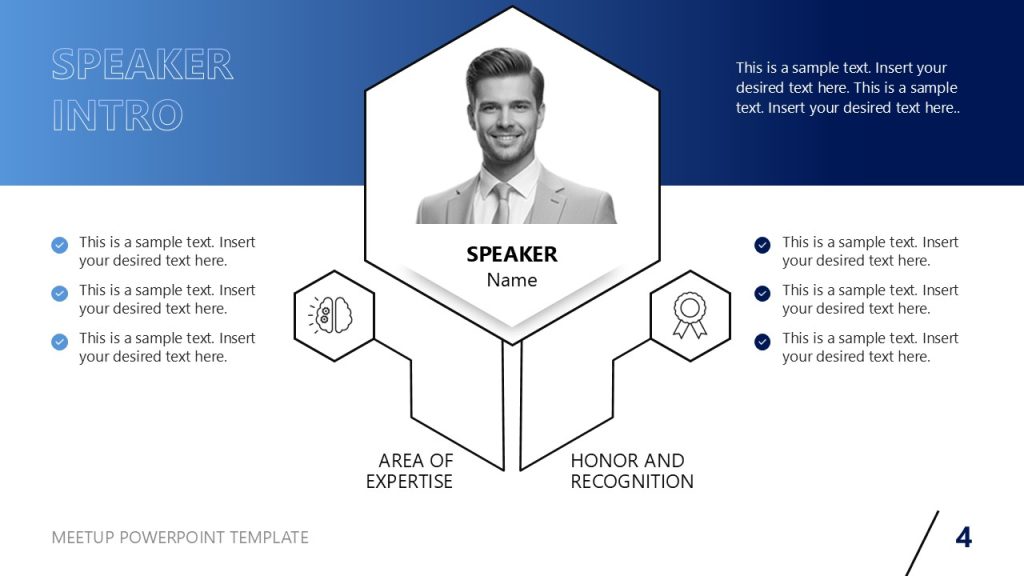 Speaker Introduction Presentation Slide - Business Meetup Template ...