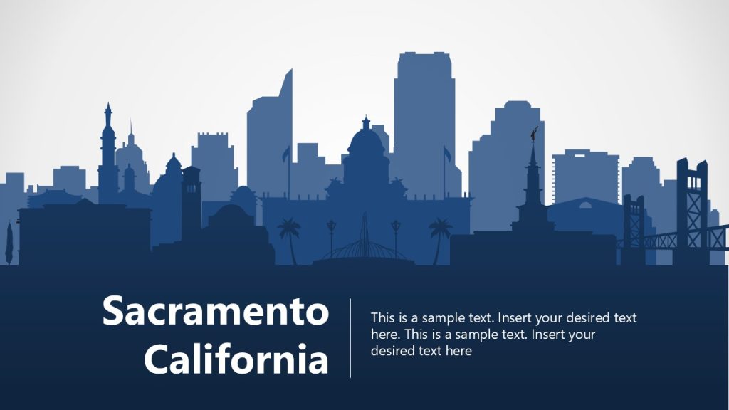 Cover Slide - Sacramento California PPT Slide Template - SlideModel