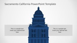Sacramento California Template Slide with City Tower - SlideModel
