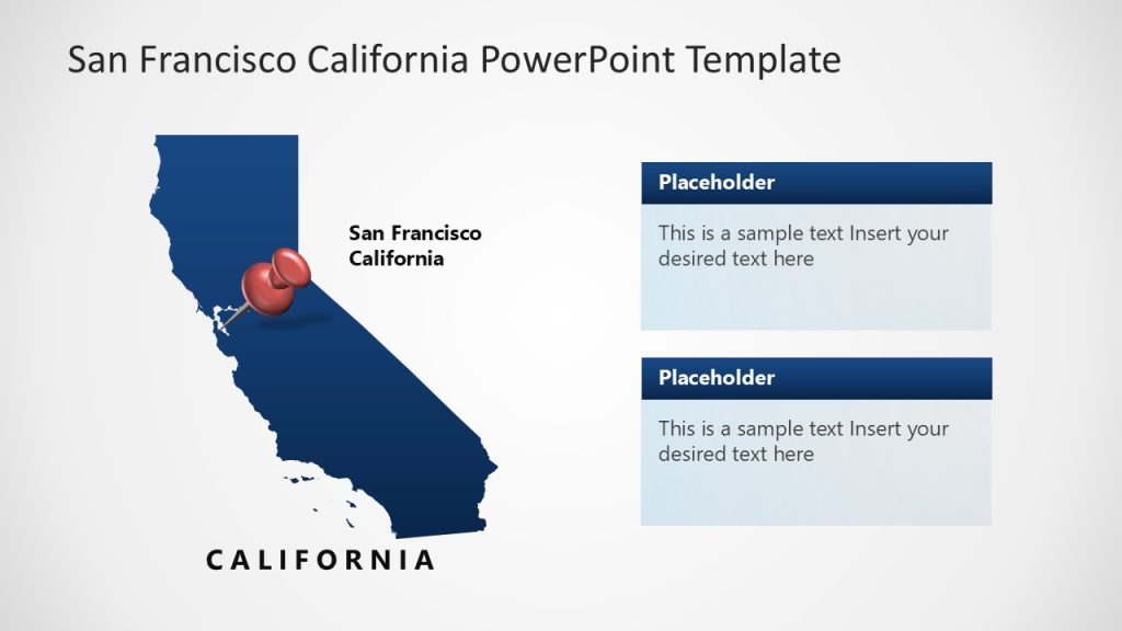 Engaging San Francisco California Template with Loaction Map - SlideModel