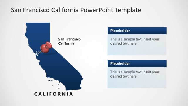 Engaging San Francisco California Template with Loaction Map - SlideModel