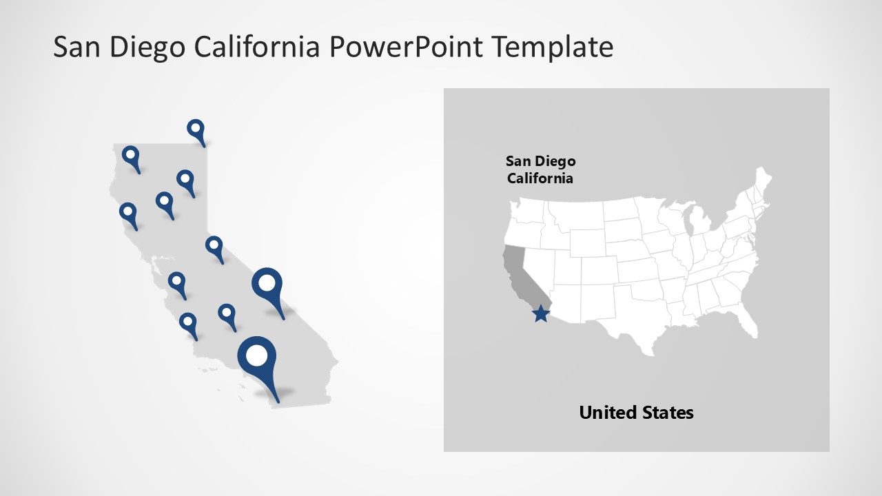 San Diego California PowerPoint Template