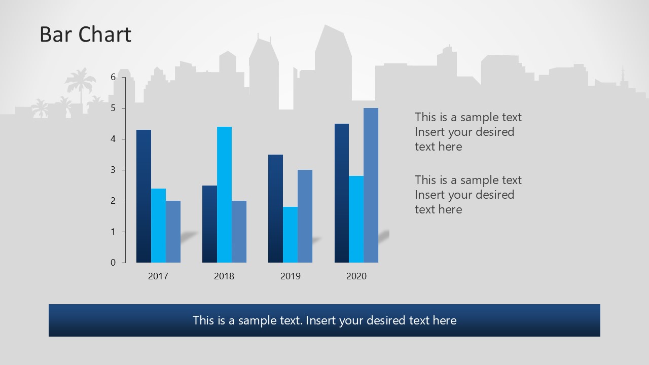 Data Driven Chart Slide - San Diego California Template - SlideModel
