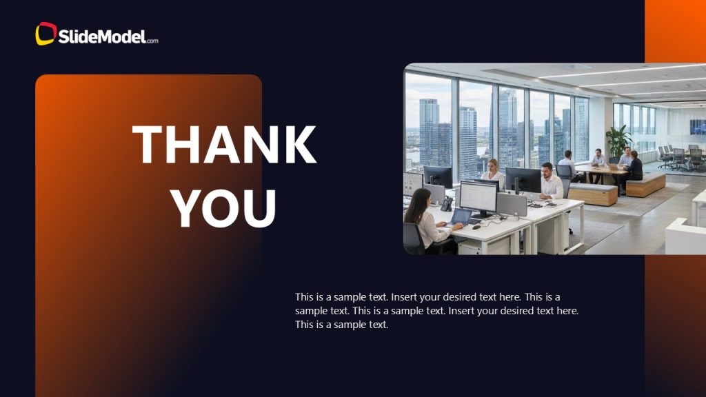 Dark Company Presentation PowerPoint Deck - SlideModel